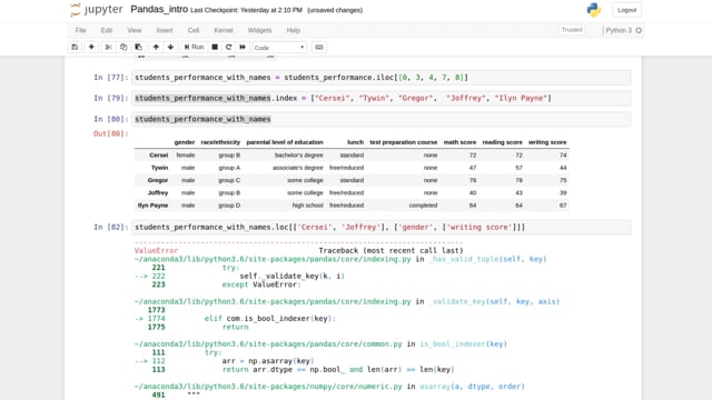 Pandas, Dataframes, нет, панды тут ни при чем — Шаг 6 — Stepik