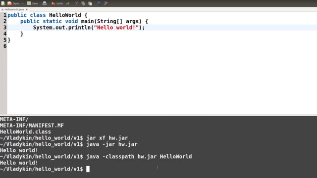 Первый контакт — Hello World — Шаг 8 — Stepik