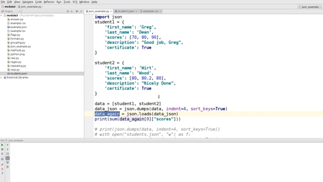 Распространённые форматы текстовых файлов: CSV, JSON — Шаг 3 — Stepik